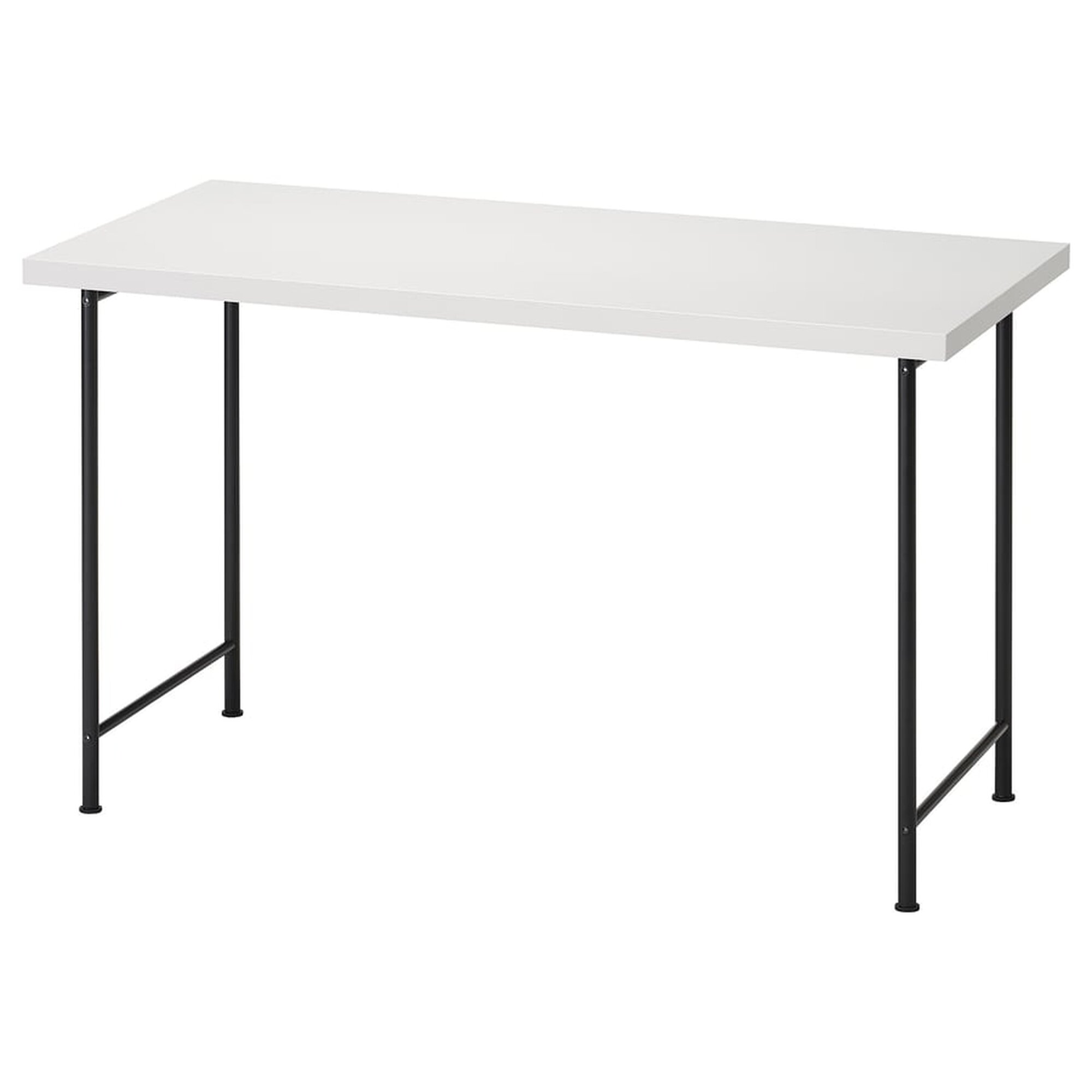 Письменный стол IKEA LAGKAPTEN / SPAND цвет белый/черный, 120x60 см 895.636.52