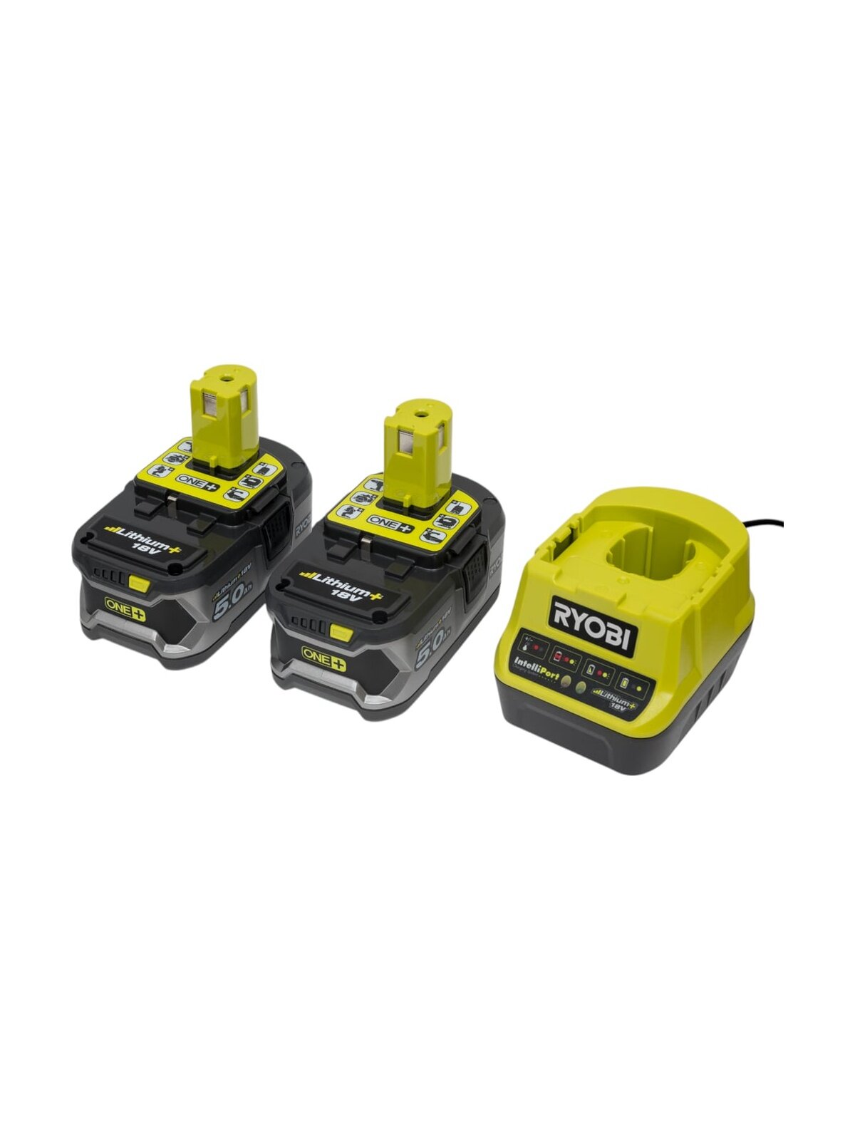 Набор Ryobi ONE+ RC18120-250 5133003364 аккумулятор (18 В; 5.0 А*ч; Li-Ion) 2 шт. и зарядное устройство RC18120