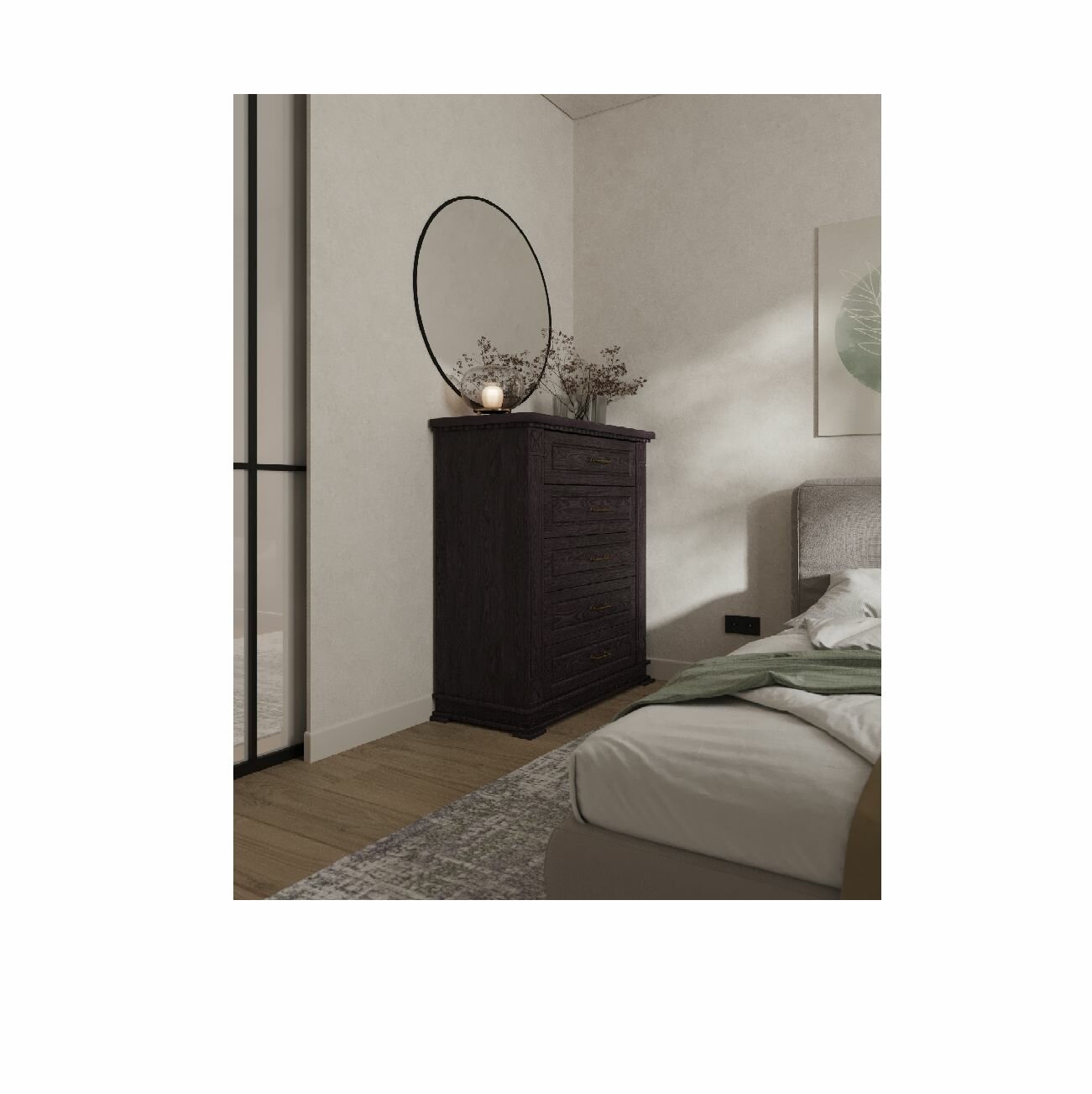 Комод деревянный Верди 013 из массива сосны