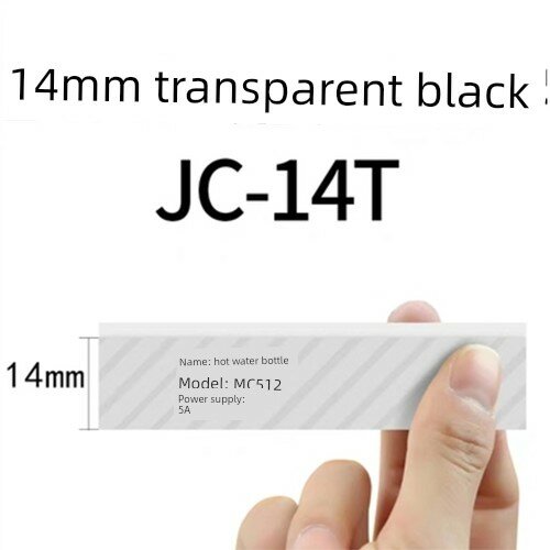 Лента для этикетировочной машины Jingchen JC-114, 6/10/12 мм, водонепроницаемая, для кабельных этикеток, белая основа,