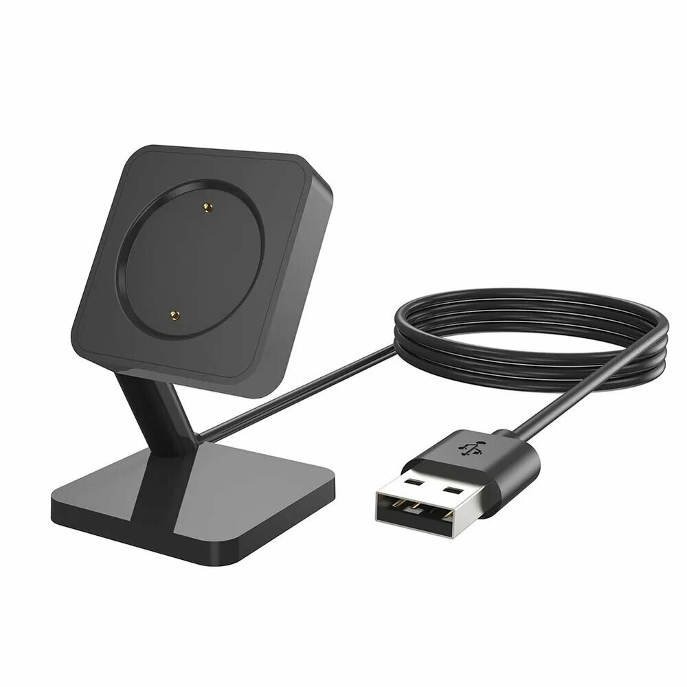 Зарядное устройство для часов Amazfit GTR4/GTS4/T-Rex2/GTR3 Pro/GTR3/GTS3 с подставкой и USB-кабелем