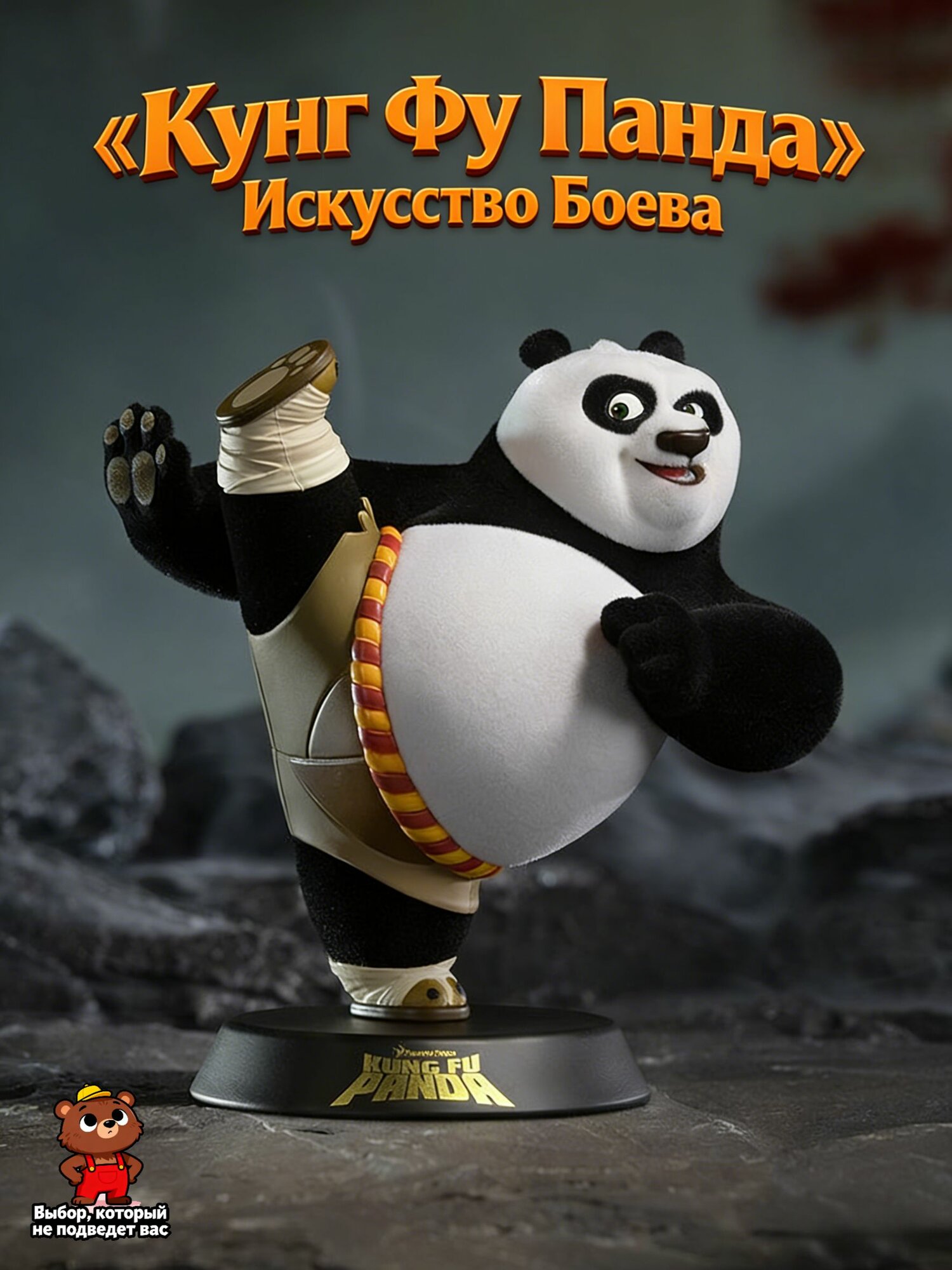 Кунг-фу Панда: Коллекционная фигура "Высшее боевое искусство" в подарочной коробке для демонстрации
