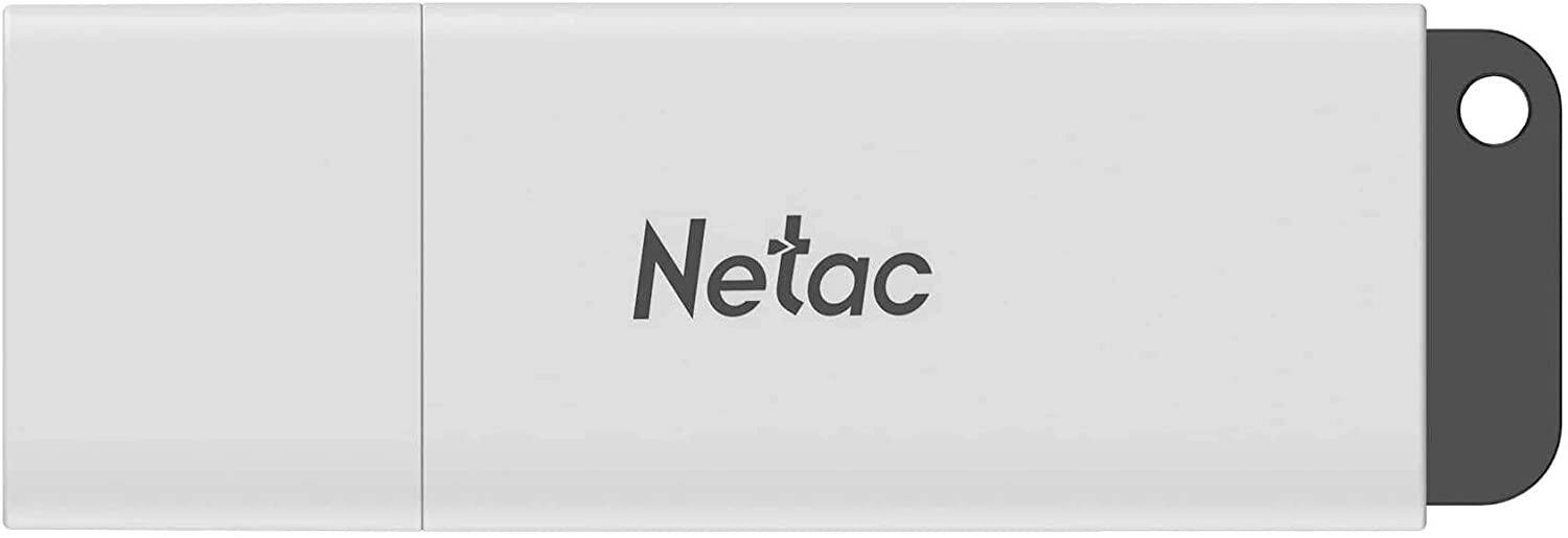 Флеш-диск Netac 8 GB, usb 2,0, белый, корпус пластик (NT03U185N-008G-20WH)