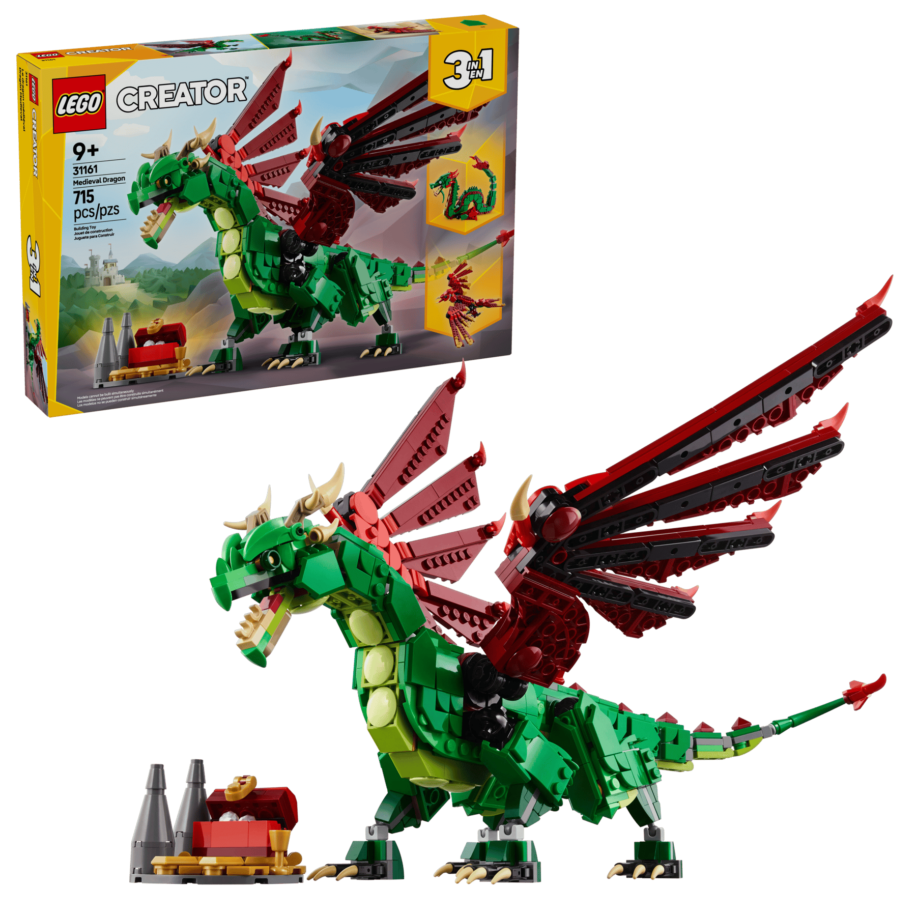 Конструктор LEGO Creator 31161 Средневековый дракон, 715 дет.