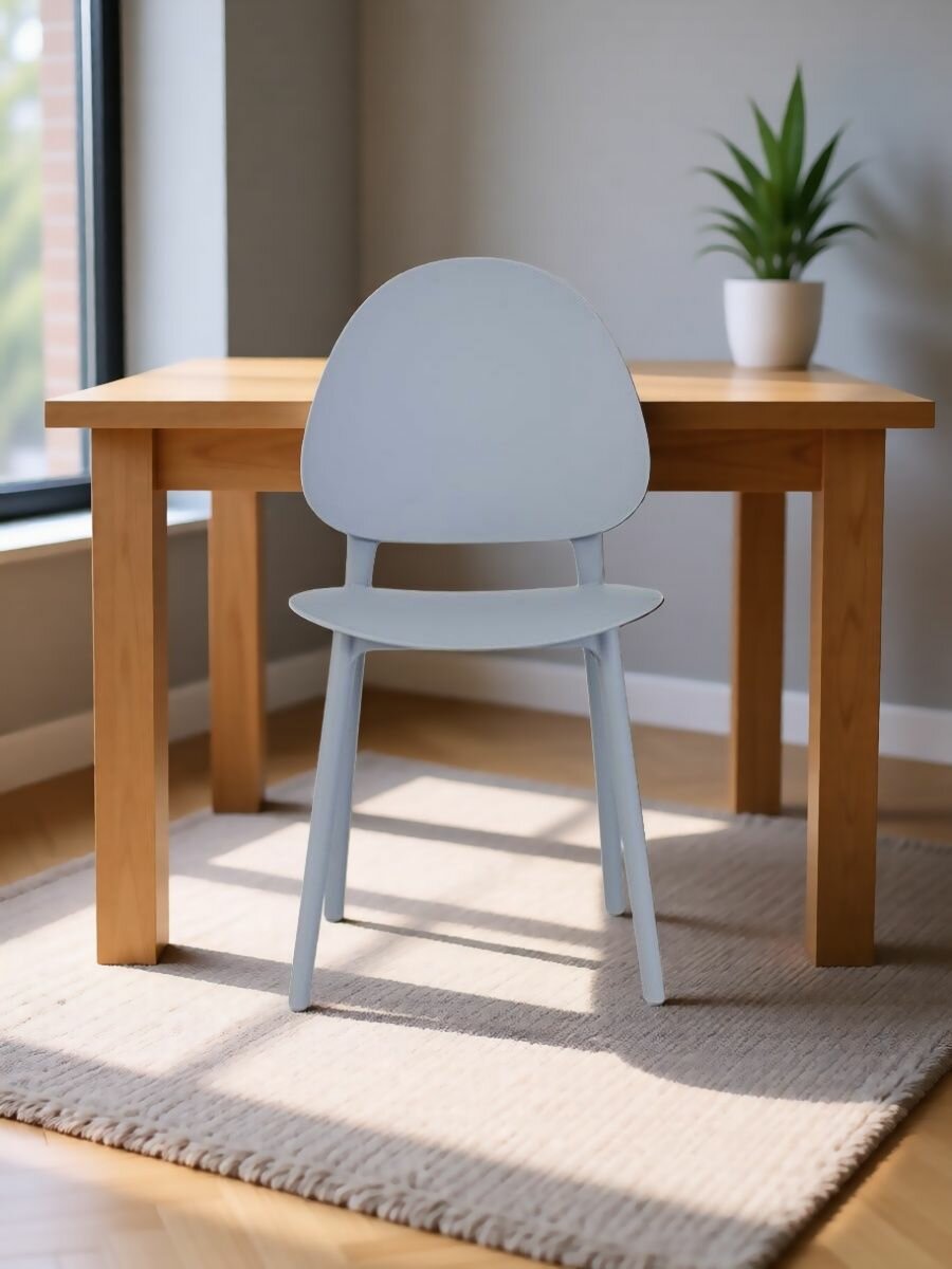 Стул пластиковый апероль для дачи и сада, серый