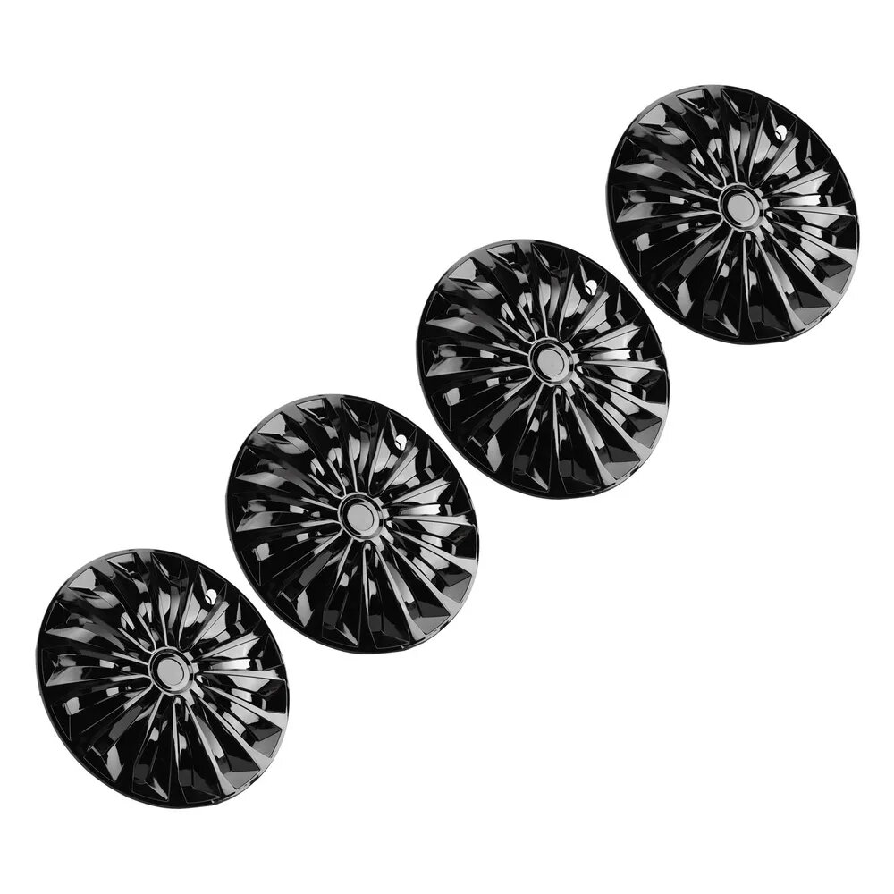 Колпак ступицы, комплект 4 штуки, для различных моделей автомобилей, черный глянец