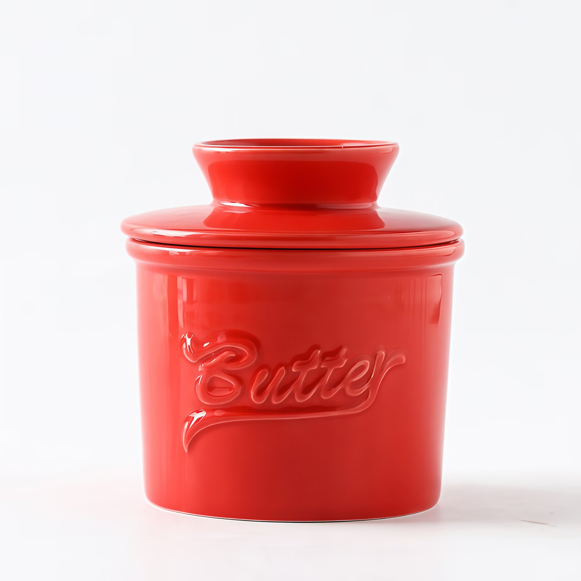 Масленка "BUTTER", керамическая, с крышкой, для сливочного масла, французская, колокол