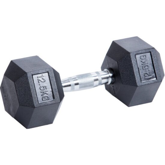 Гантель неразборная Victoryfit гексагональная 12,5 кг