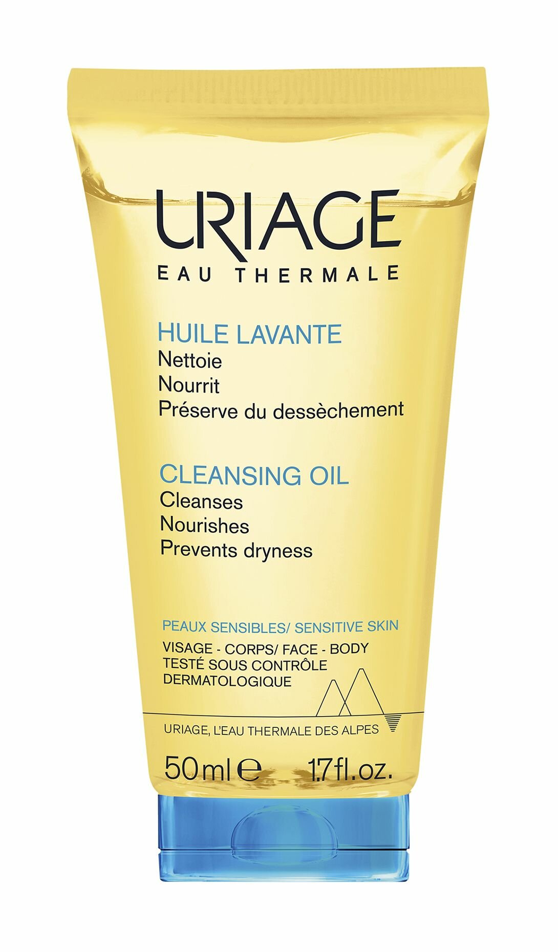 Uriage Очищающее пенящееся масло для лица и тела Huile Lavante Масло 50мл