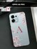 Силиконовый чехол на Oppo A6 Pro / Оппо A6 Про с принтом Буква A сакура
