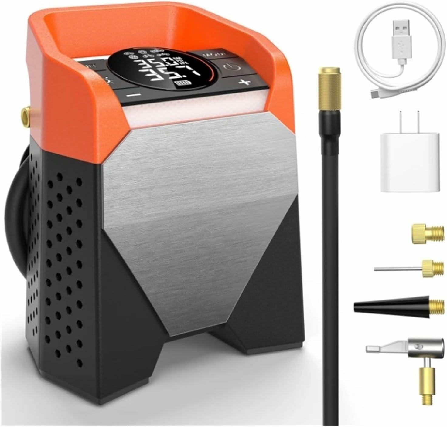 Насос для подкачки шин, воздушный компрессор, ультра-футовое накачивание, аккумулятор 7800 мАч/5600 мАч, легкий пикап, м