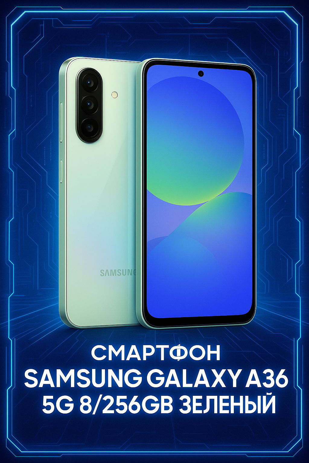 Смартфон Samsung Galaxy A36 5G 8/256Gb Зеленый Green 2025 NFC Global
