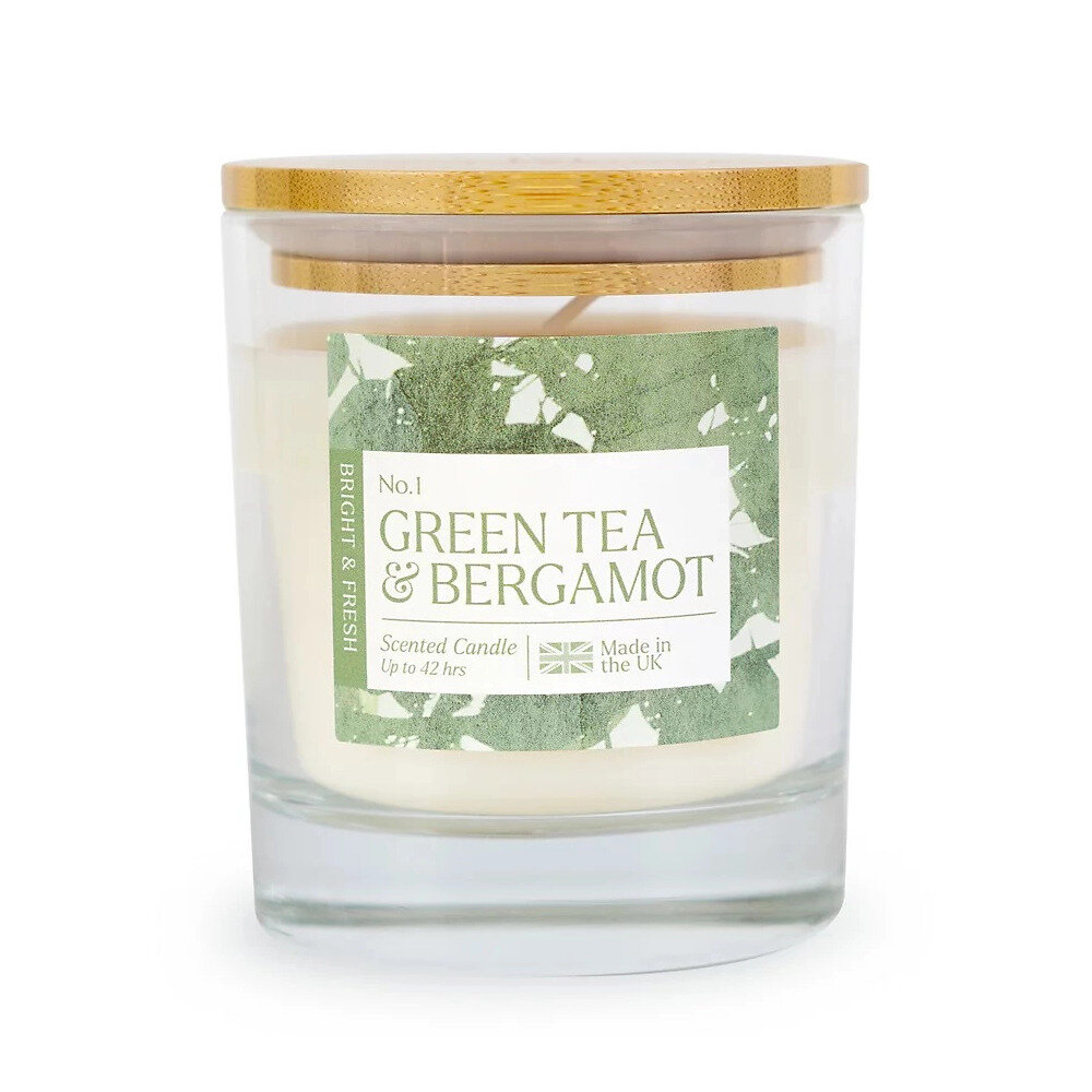 Свеча Wax Lyrical Green Tea And Bergamot 168 гр / Вокс Лирикал Грин Ти Энд Бергамот / Зеленый Чай И Бергамот