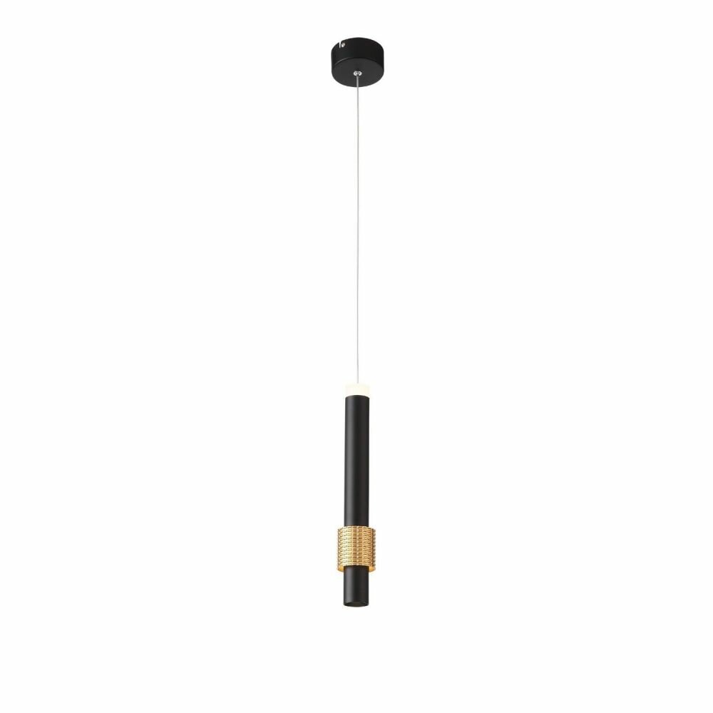 SL1591.403.01 Светильник подвесной ST-Luce Черный, Анодированный золотой/Черный LED 1*6W 3000K.