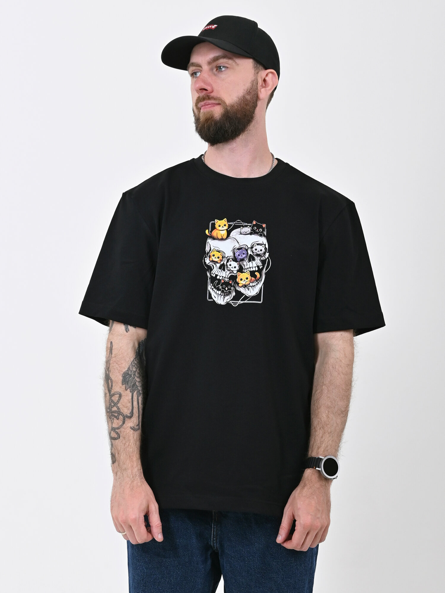 Футболка Skull cats