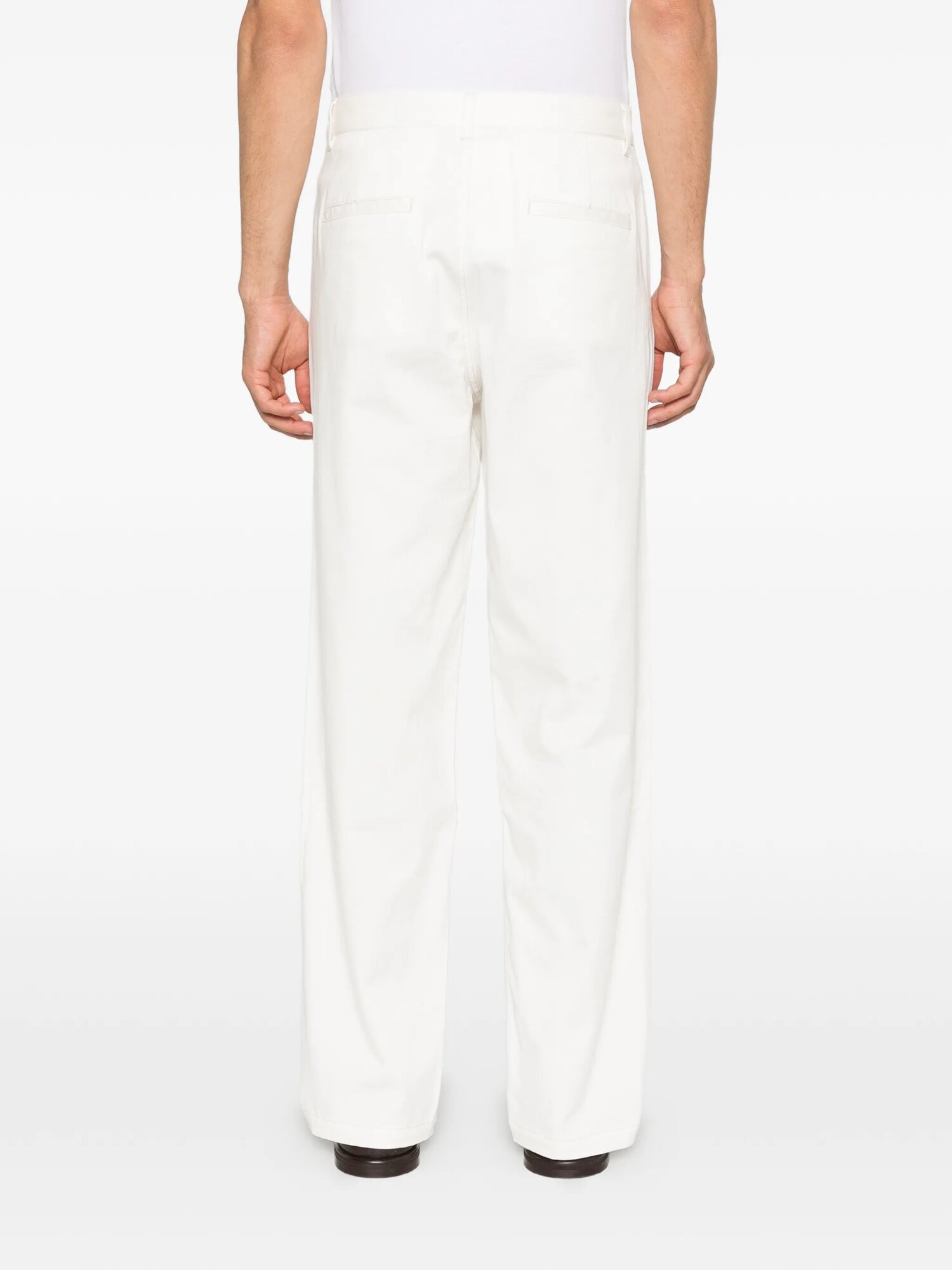 Брюки Samsoe Samsoe Buttoned trousers, размер 50, бежевый/белый — фото 1