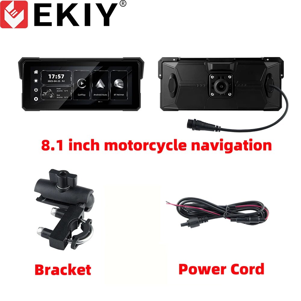 EKIY 8.1" мото навигатор GPS, Цвет: M81