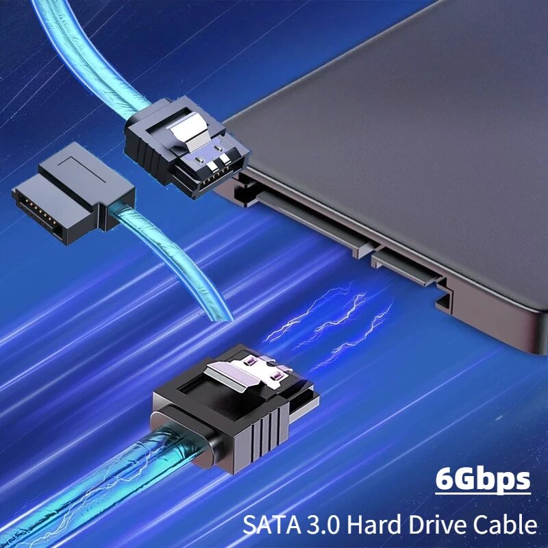 Кабель SATA 3.0 SPEEDIER 15cm, ST-LEFT — фото 1