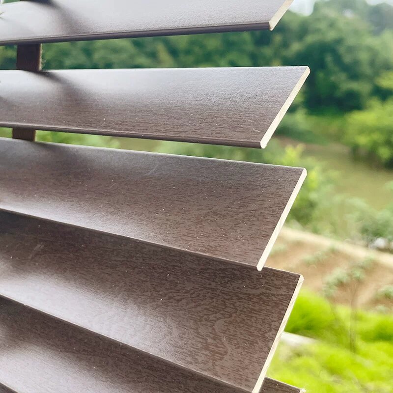 Умные деревянные жалюзи MiDou из массива липы, ручные и электрические, для спальни и кухни, светонепроницаемые, в