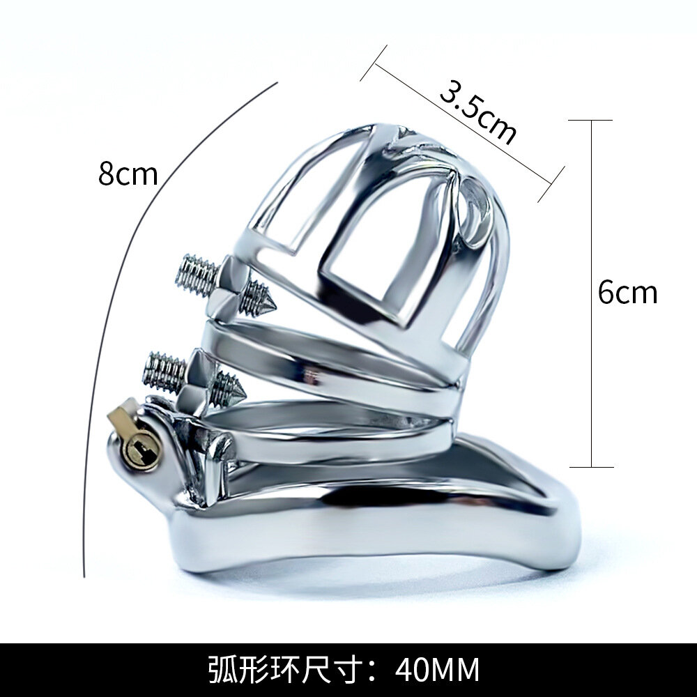 FRRK-99 мужской металлический замок целомудрия 304 замок целомудрия из нержавеющей стали CB Полые дышащие секс-игрушки
