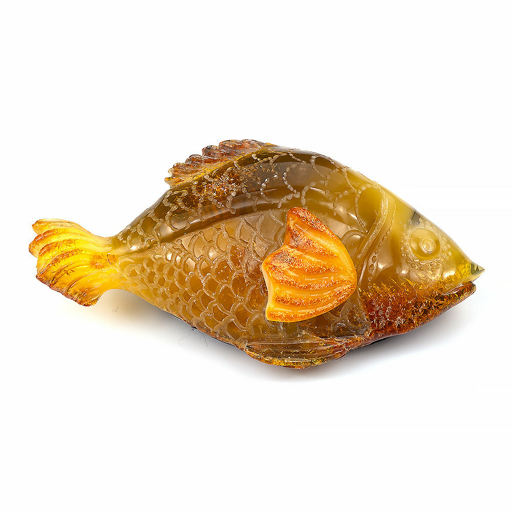 Брошь Amberprofi, янтарь