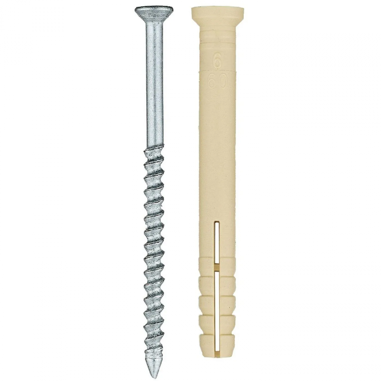 Дюбель-гвоздь 6K60 пот. манжета (нейлон)(100 шт/уп)ведро Tech-Krep(101333) 2374998