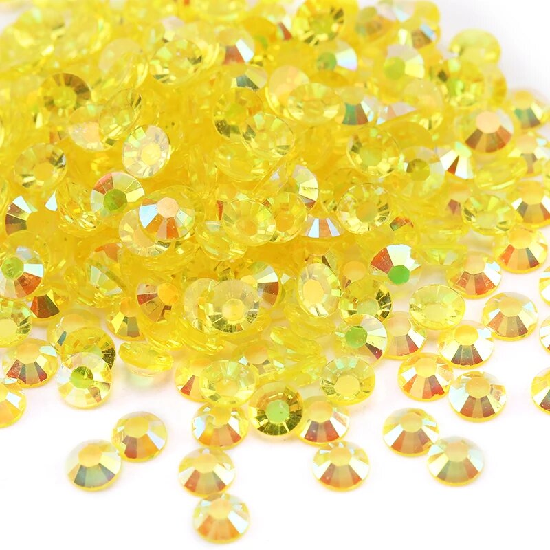 Стразы QIAO Citrine AB круглые 3-5 мм, 10000 шт