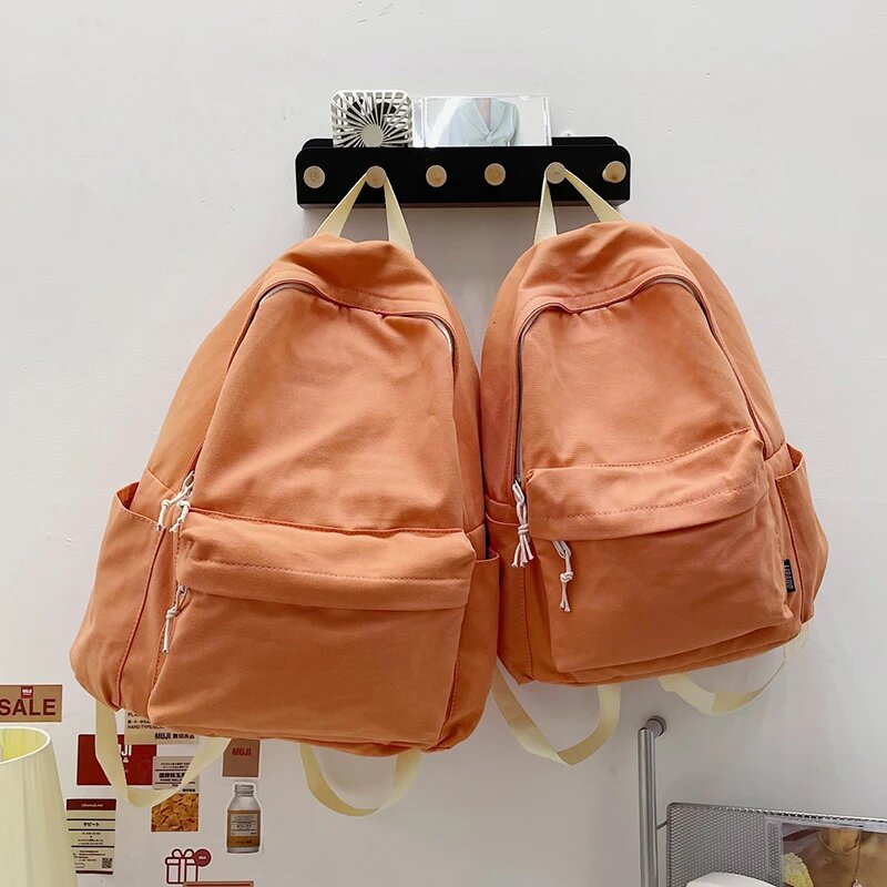 Оранжевый женский рюкзак 32x13x46 см