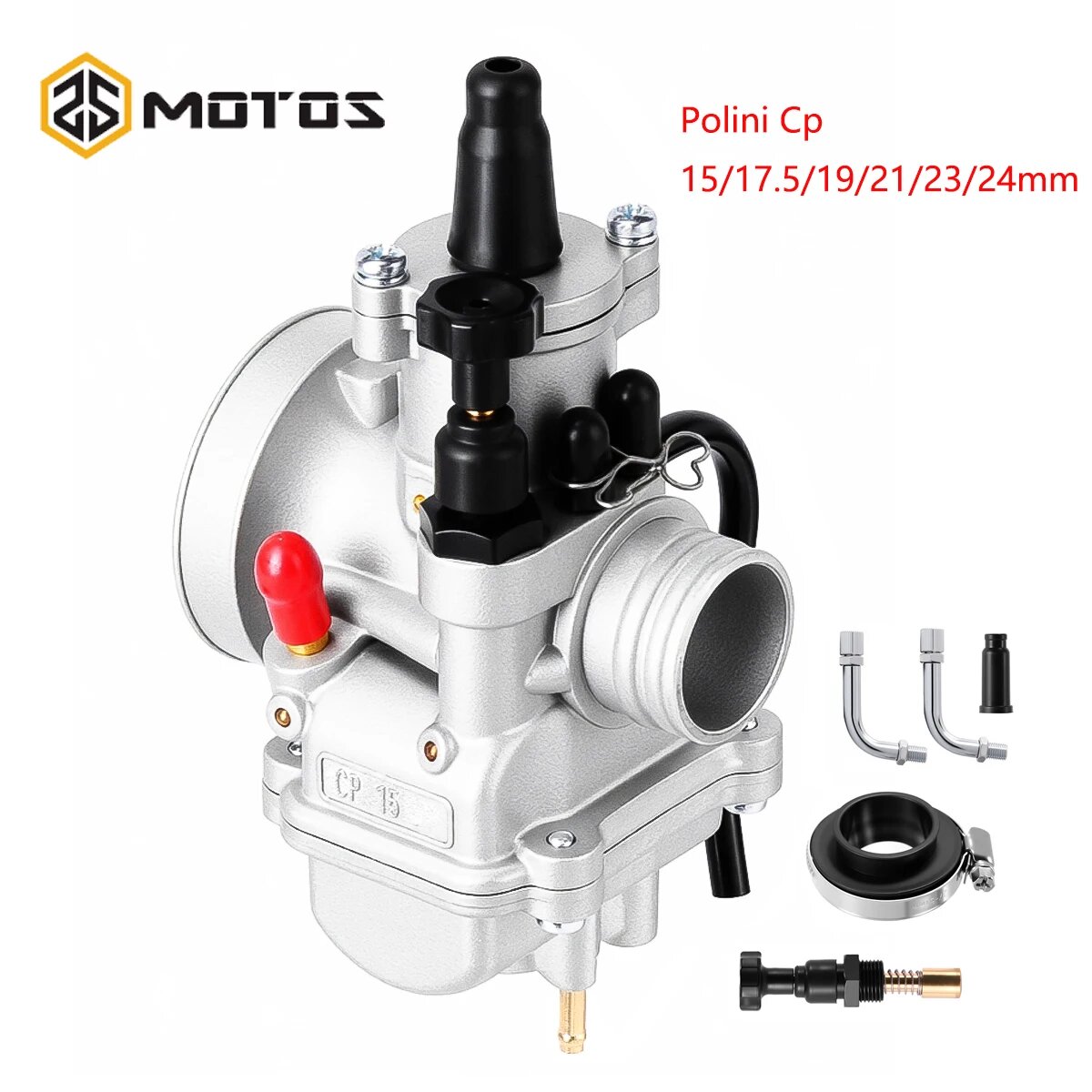 ZS MOTOS для карбюратора PWK PE 2011900 Polini Cp 19, карбюратор Polini 15/17,5/19/21/23/24 17.5mm