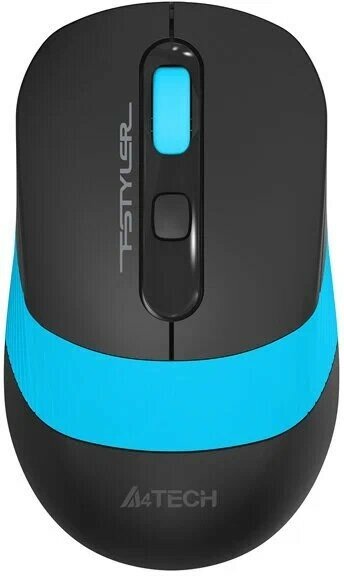 Мышь A4Tech Fstyler FG10 черный/синий оптич. 2000dpi беспров. USB 4but (FG10 BLUE)