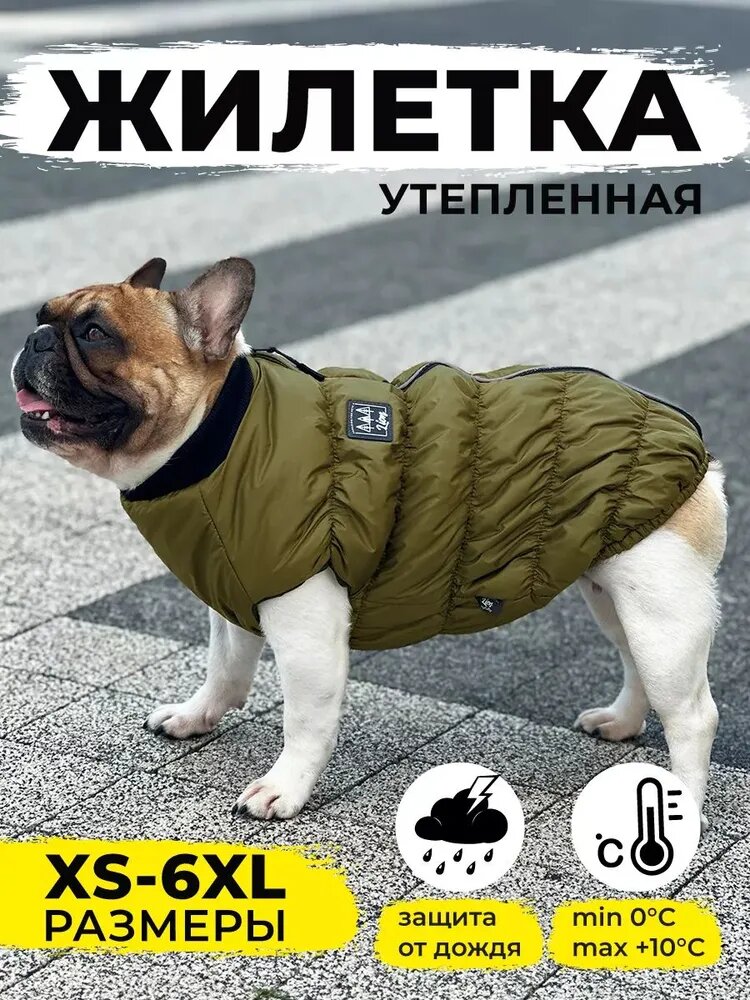 Жилетка для средних собак утепленная