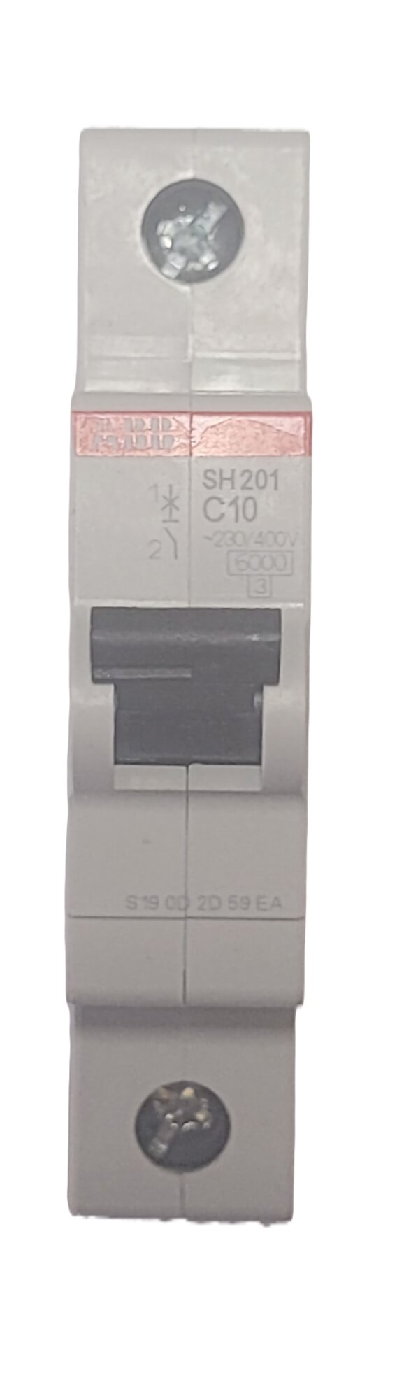 Автоматический выключатель ABB SH201, однополюсный, C10А, 6кА