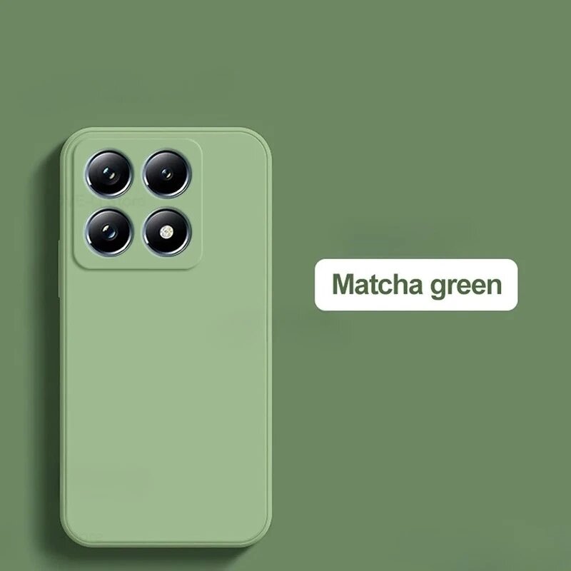 Чехол для Xiaomi 14T, Matcha green, мягкий, матовый