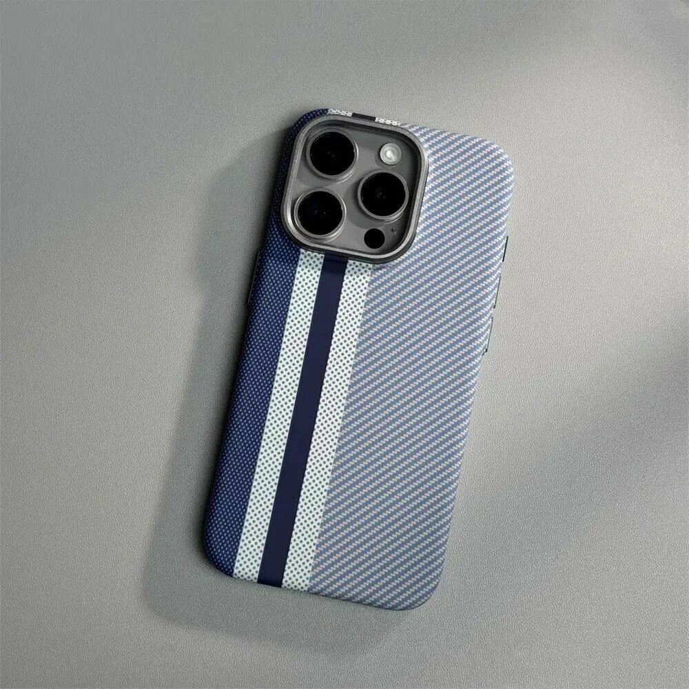 Чехол для смартфона iPhone 13 Pro с карбоновой заплеткой и магнитным замком/Чехол для смартфона iPhone 13 Pro(на айфон 13 про), чехол на айфон 13 про