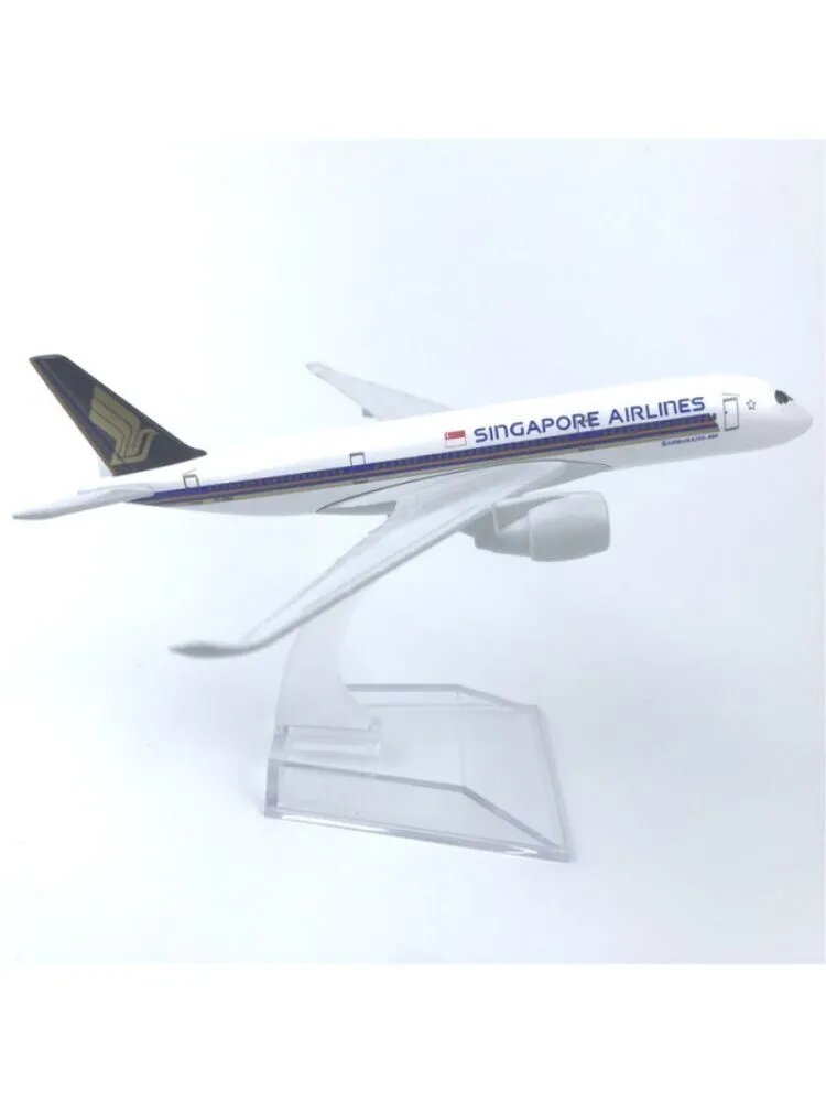 Сингапур A350 самолет модель игрушка 16 см