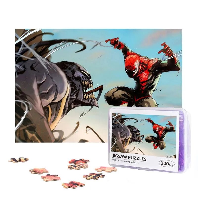 Spider-Man Деревянный пазл Марвел Деревянные пазлы Человек-паук Marvel