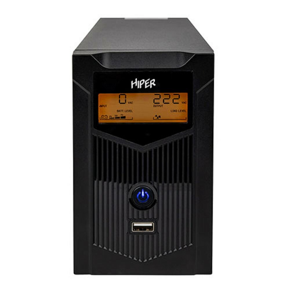 Hiper Хайпер NEO LT-1000US: Линейно-интерактивный 1000VA 500W Розетки: 2 CEE АКБ: LiFePO4, 77Втч Дисплей, USB зарядка