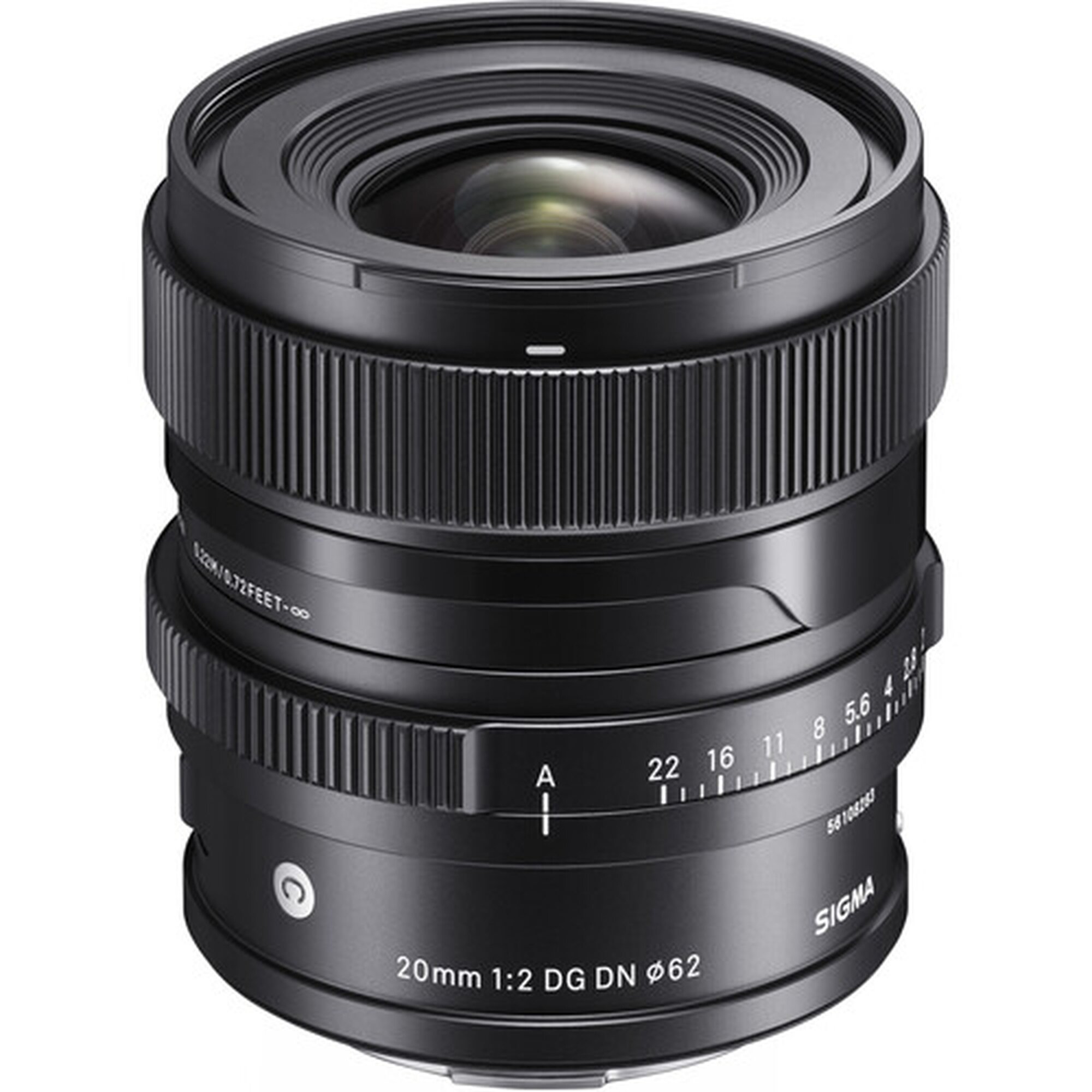 Объектив Sigma AF 20MM F2 DG DN, автофокус, Leica L, пластик, чёрный