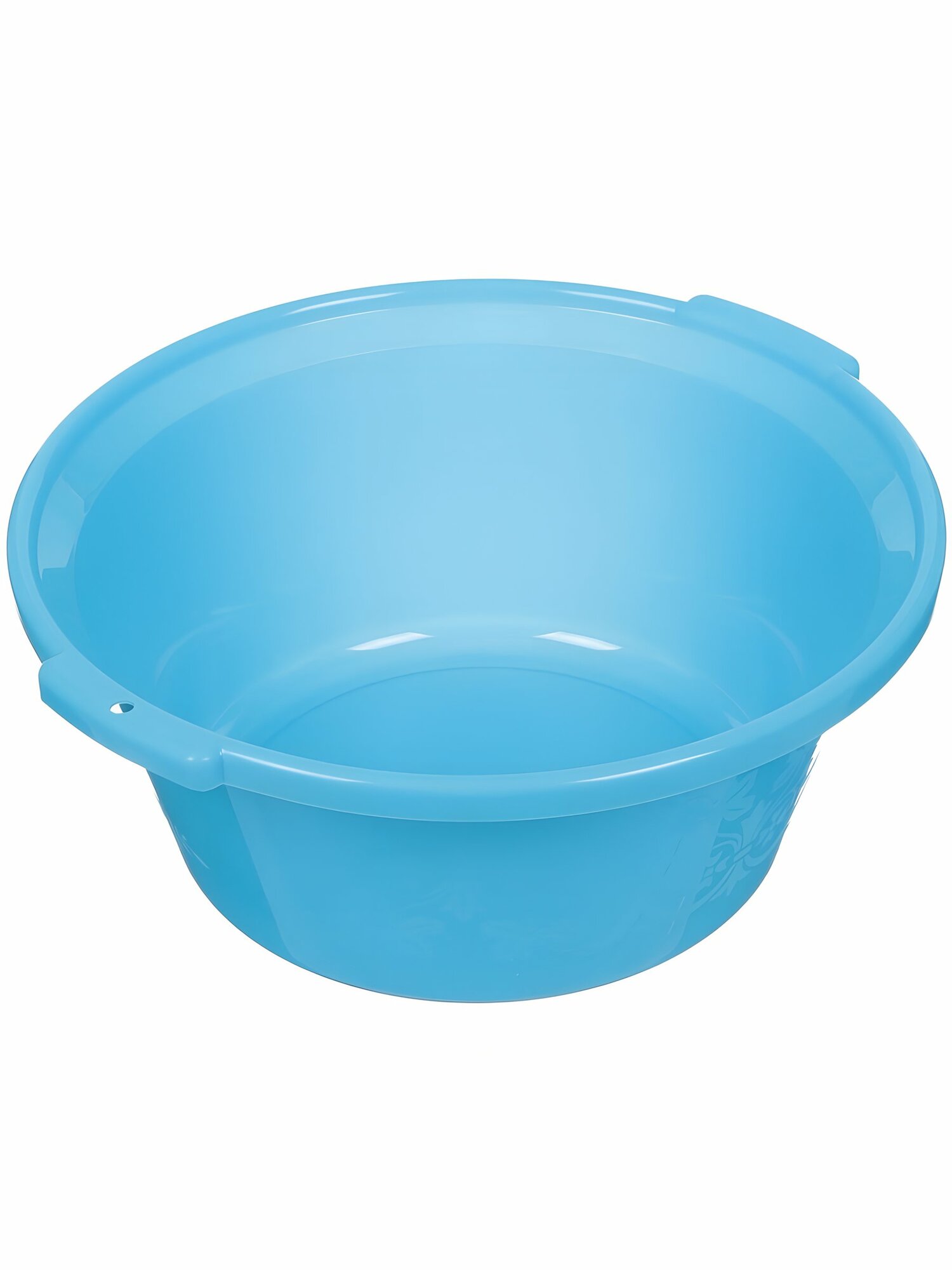 Таз пластиковый Милих 8 литров круглый с ручками для стирки и уборки, хозяйственный контейнер для воды, Россия, 08008