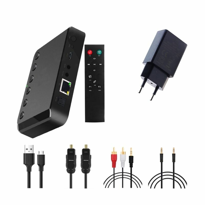 (1 комплект) Беспроводной WiFi аудиоприемник WR320PRO (EU стандарт) / WR320PRO Wireless WiFi Audio Receiver (EU Plug)