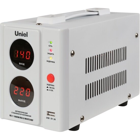 Стабилизатор напряжения для холодильников Uniel RS-1 1000W/RX/U WHITE REF