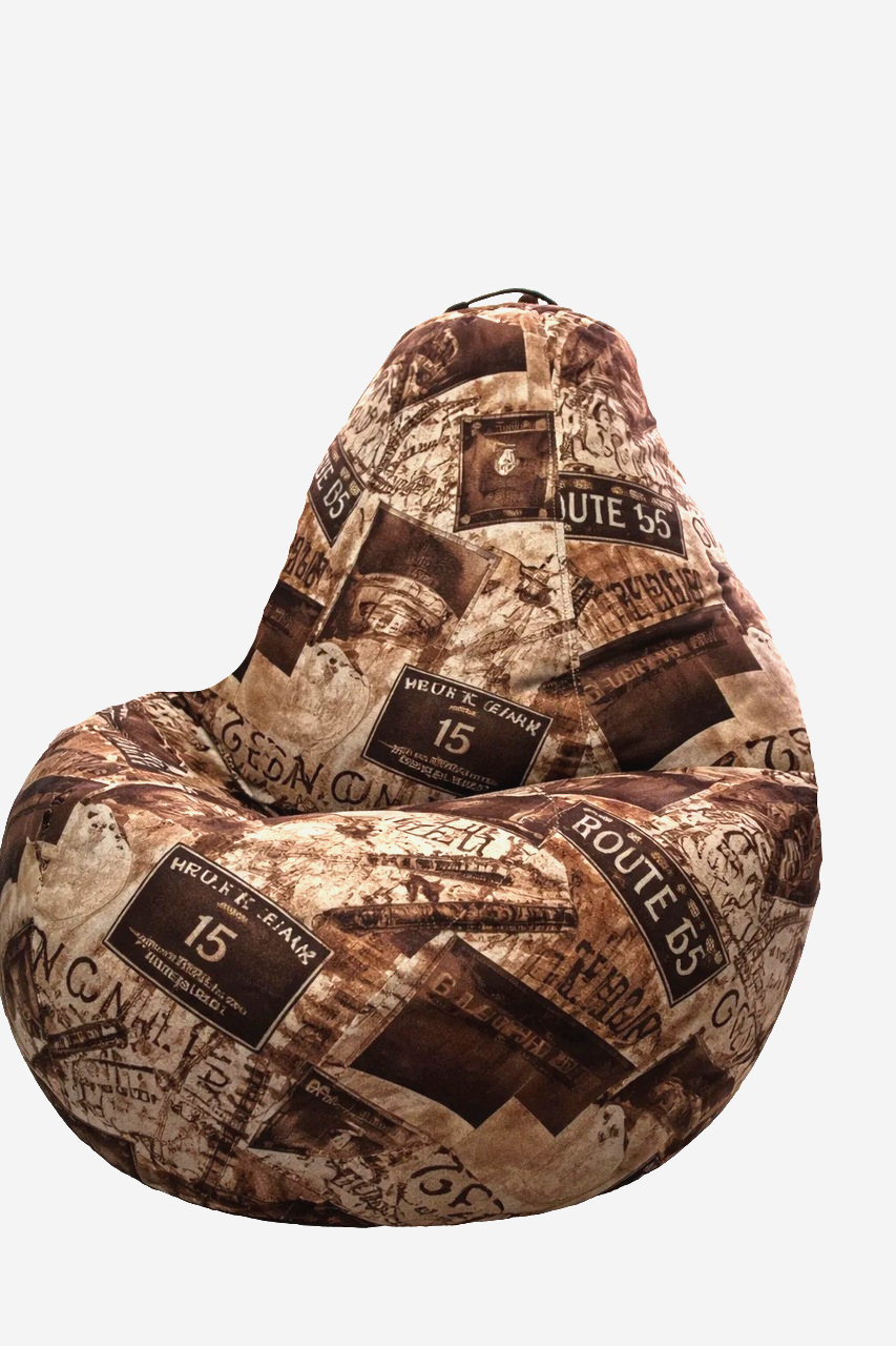 Кресло-мешок Мир Пуффов«Груша» размер- XXXXL Лас-вегас , с ручкой для переноски