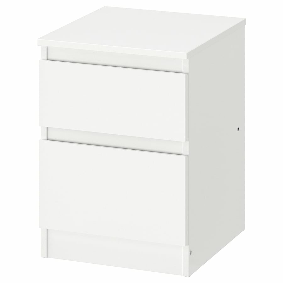 Прикроватная тумбочка IKEA KULLEN, цвет белый, 35x49 см 803.092.41