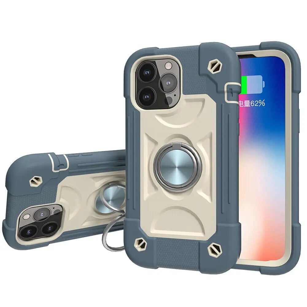 Чехол для iPhone 14 Pro Max Felicia Blue с кольцом