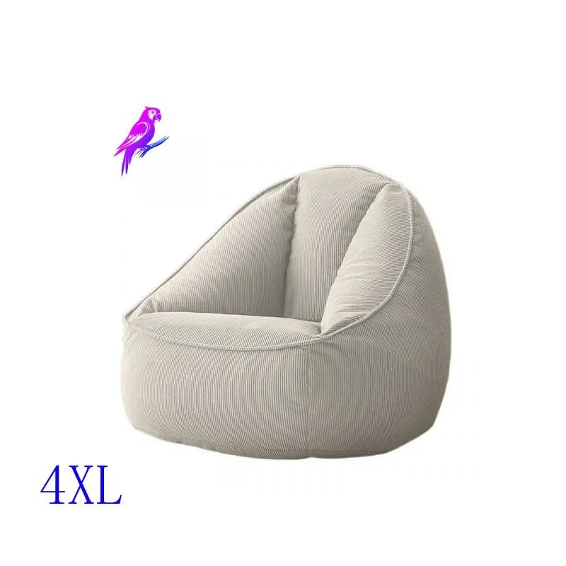 Кресло-мешок Трон, Вельвет, Размер XXXXL, слоновая кость,80*60*80