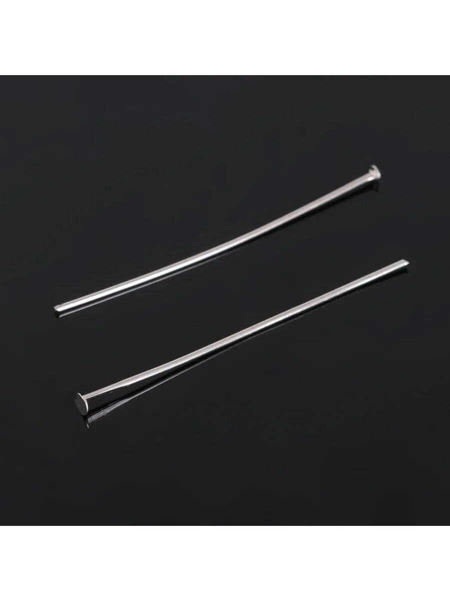 Гвоздики серебристого цвета, 4 см, 100 г