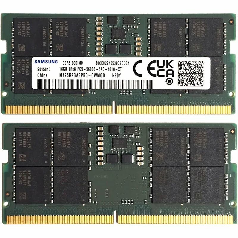 Оперативная память Samsung SO-DIMM 2x16 ГБ (32 ГБ) 5600 МГц M425R2GA3BB0-CWMOD