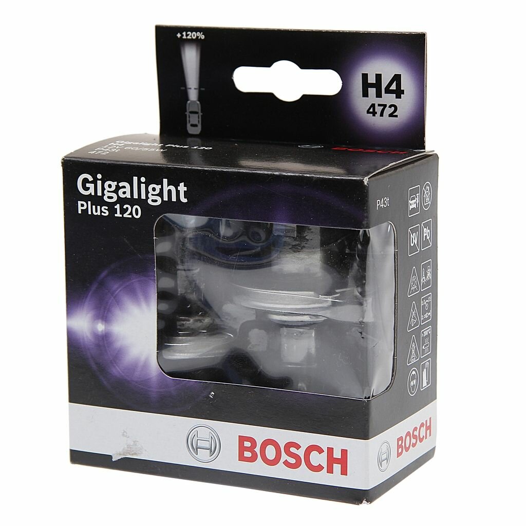 Лампа накаливания Plus 120 Gigalight, арт 1987301106 BOSCH