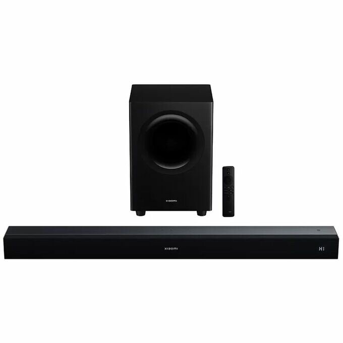 Саундбар Xiaomi Soundbar Pro 2.1 ch NS4-EU (QBH4336EU), Черный (Black), 2.1 канала (саундбар + беспроводной сабвуфер).