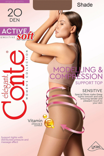 Компрессионные поддерживающие колготки Conte Elegant ACTIVE SOFT 20